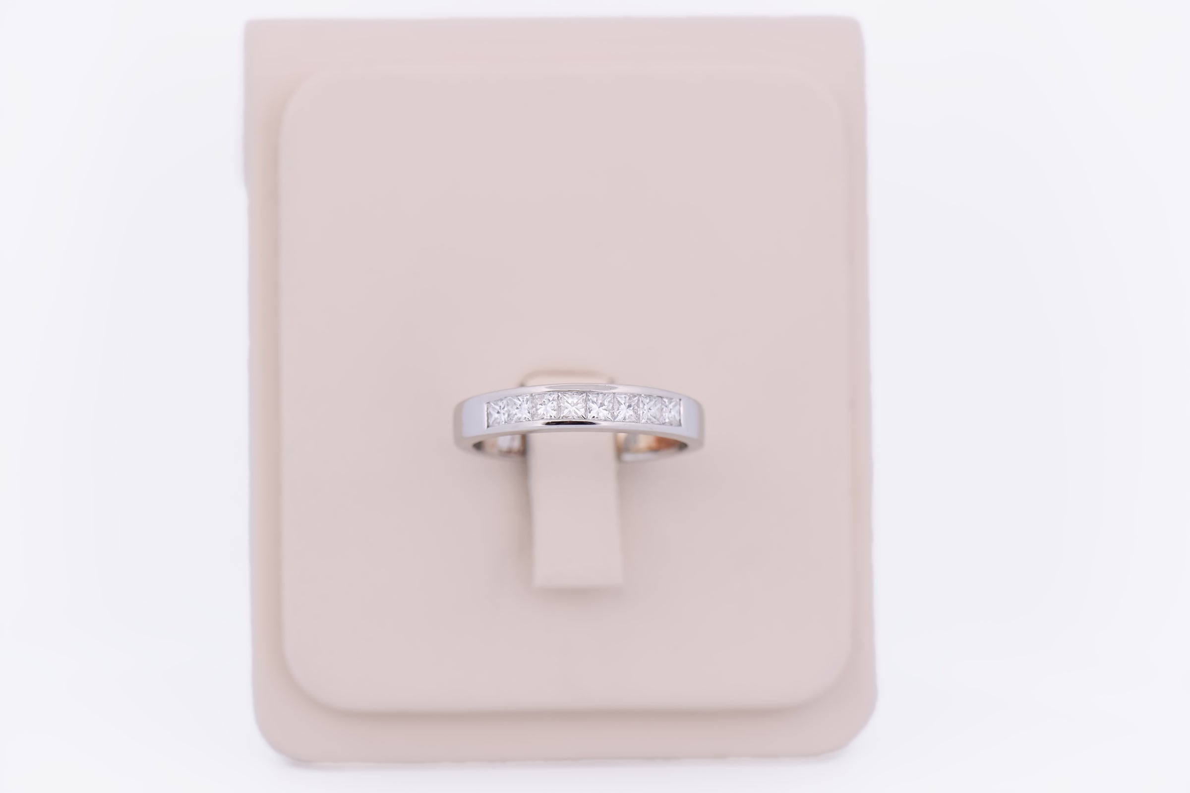 Princess Cut Diamond Channel Band in Platinum – Shop FWCJ
